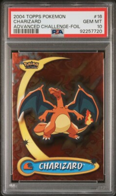 PSA 10 GEM MINT Charizard 16 Foil Topps Advanced Challenge Holo Pokemon ...