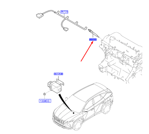 HYUNDAI TUCSON NX4 MK4 Glow Plug 367102U000 NEW GENUINE | eBay