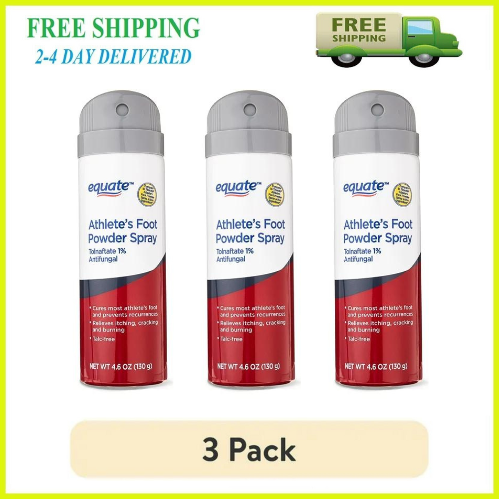 Equate Athlete'S Foot Antifungal Powder Spray Tolnaftate 1% 4.6 Oz USA ...