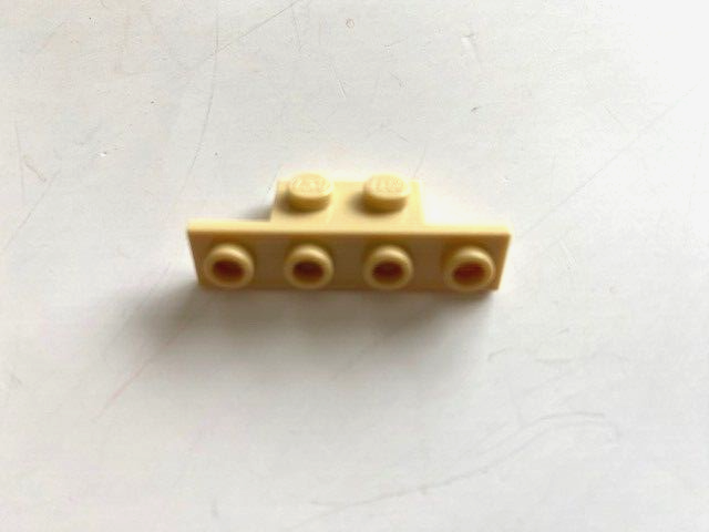 LEGO Parts: 1x4 Bracket Support Plate, Bumper, Tan / Beige, Part ...