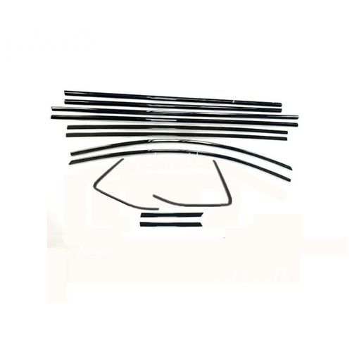 For Nissan Rogue 2021-2023 Car Window Strip Cover Trim ABS Black Kit ...