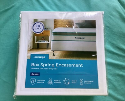 Linenspa Waterproof Protector Box Spring Encasement Queen Size | eBay