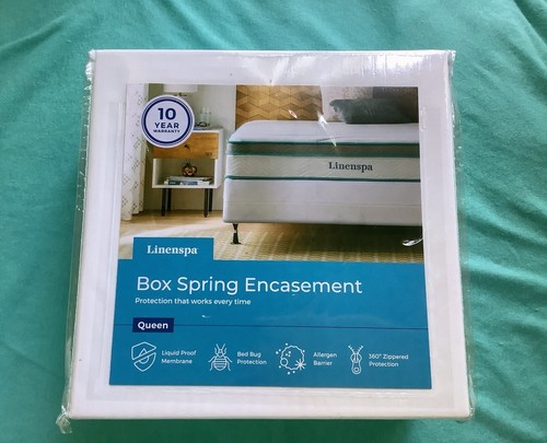 Linenspa Waterproof Protector Box Spring Encasement Queen Size | eBay