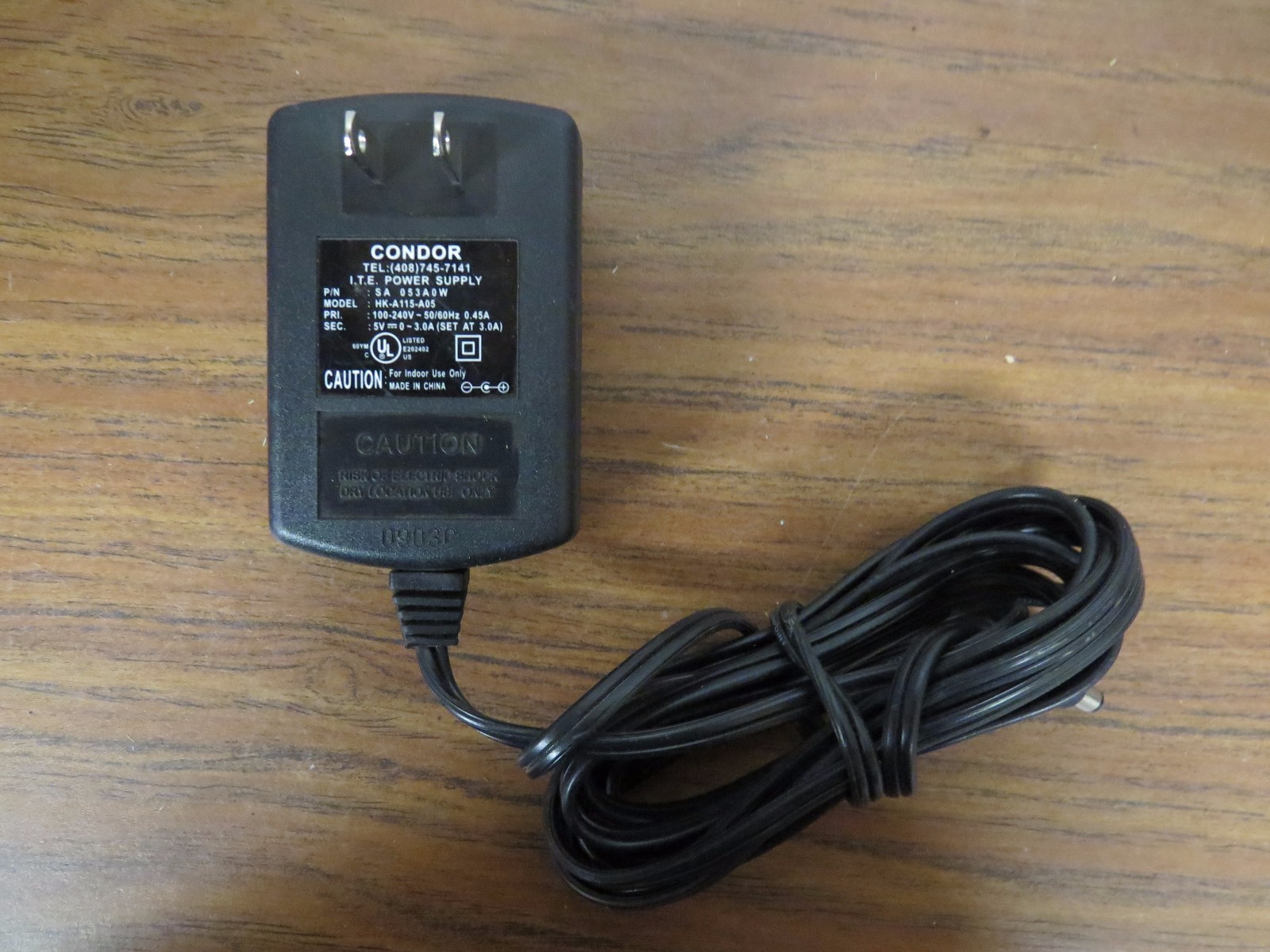 + CONDOR PLUG IN CLASS 2 TRANSFORMER 5V 3A (408) 745-7141 | eBay