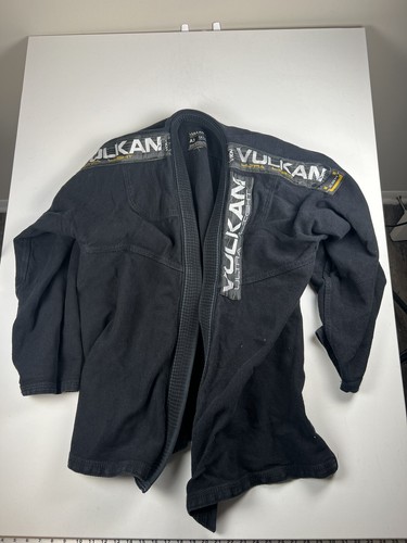 Men's Vulkan The Real Jiu Jitsu Black A3 Fight Wear 100% Cotton Jacket ...