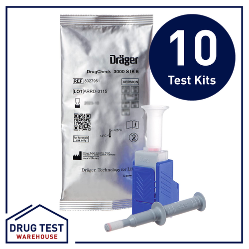 [ 10 Pack ] Drager DrugCheck 3000 Saliva Drug Test Kit | AS/NZS 4760 ...