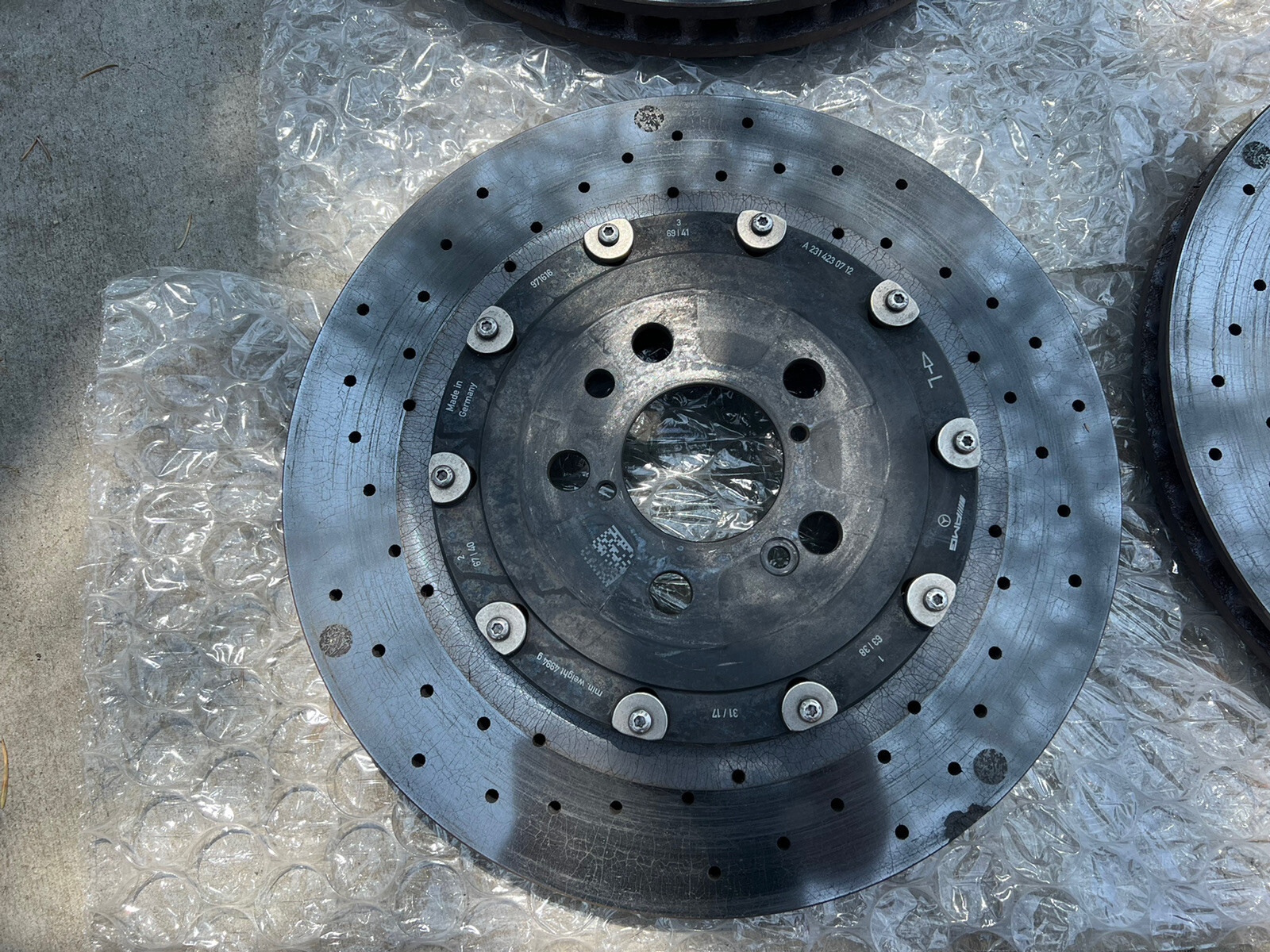 2020 Mercedes AMG GTR GT GT GTC Carbon Ceramic Rotors Brakes Set Brake ...