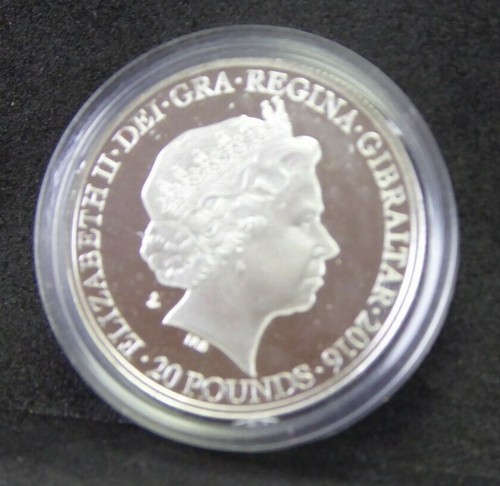 Silver Proof 2016 Gibraltar £20 Twenty Pounds Coin For All the ...