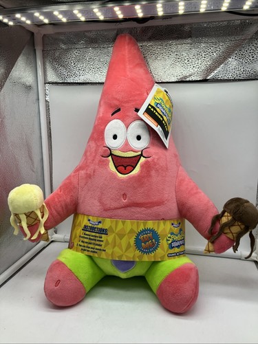 New SpongeBob SquarePants Patrick with Ice Cream Hug Me 16" Plush ...