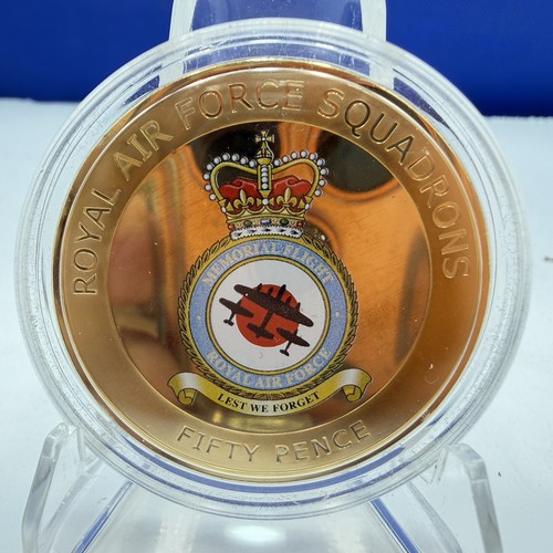 Battle Britain Memorial Flight Guernsey 2013 RAF 50p Coin Gold Plated ...