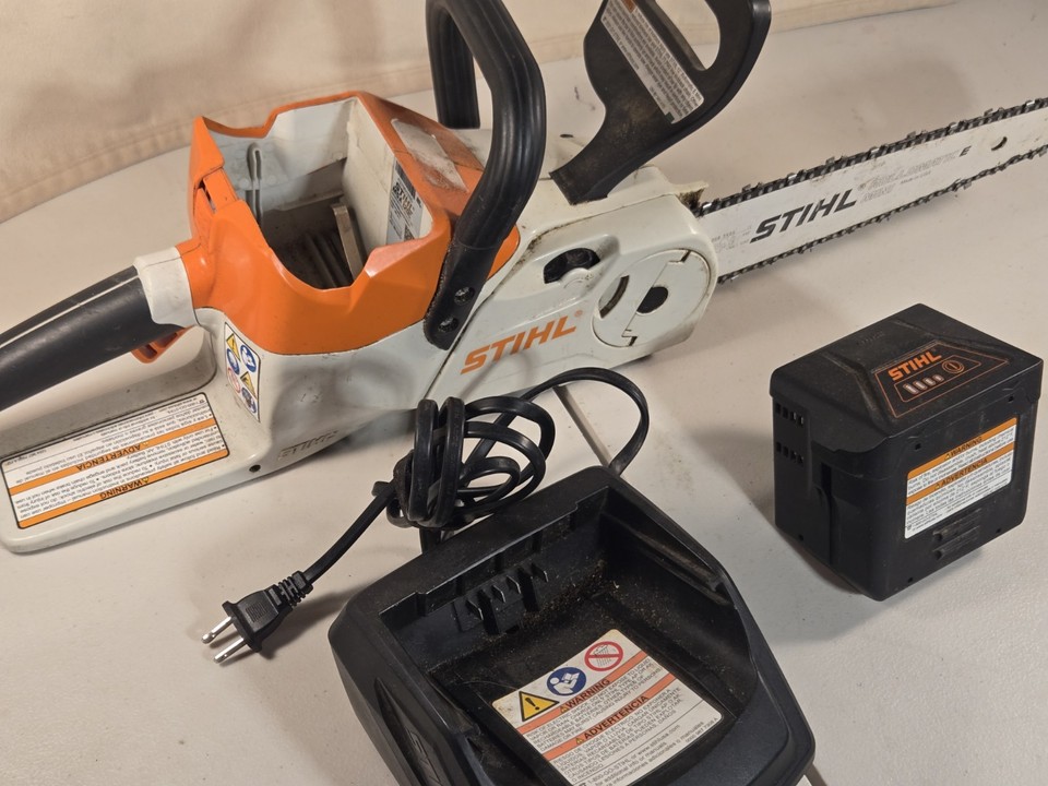 Stihl MSA 120 C-B 36V Lithium-Ion 12" Cordless Chainsaw W/ Battery and ...