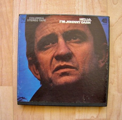 JOHNNY CASH Hello I'm Johnny Cash Columbia 4 track 3 3/4 IPS Reel To ...