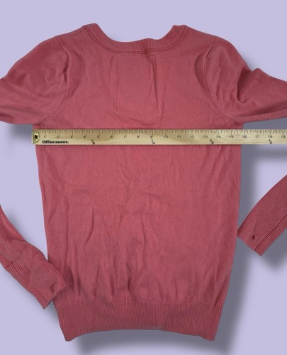 Ruehl No. 925 Gray V-Neck Button Up Cashmere Blend Embroidered Logo ...