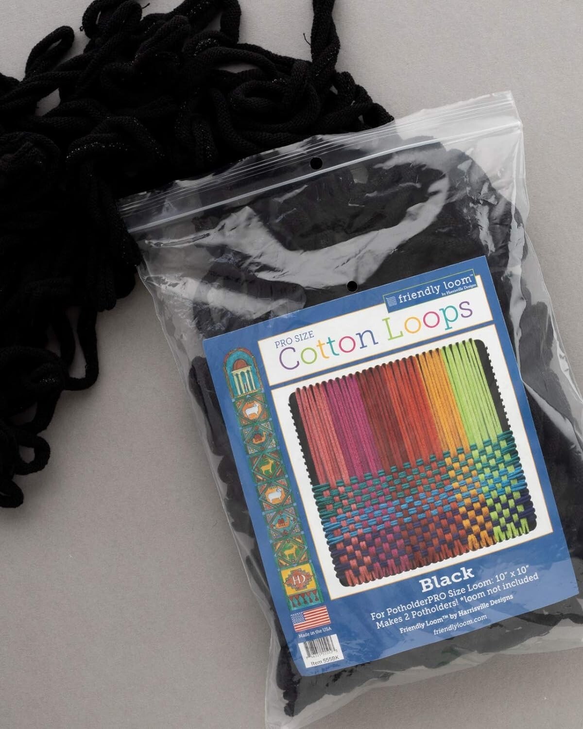 Harrisville Designs Friendly Loom Potholder Cotton Loops 10 Inch Pro ...