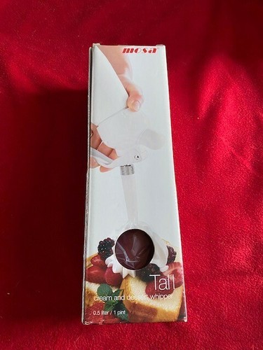 Mosa Tall Culinary Whipper (0.5 liter / 1 pint) Metallic Matte Red New ...