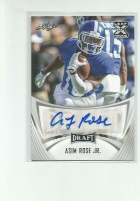 2021 Leaf Draft Autographs #BAARJ Asim Rose Jr. | eBay