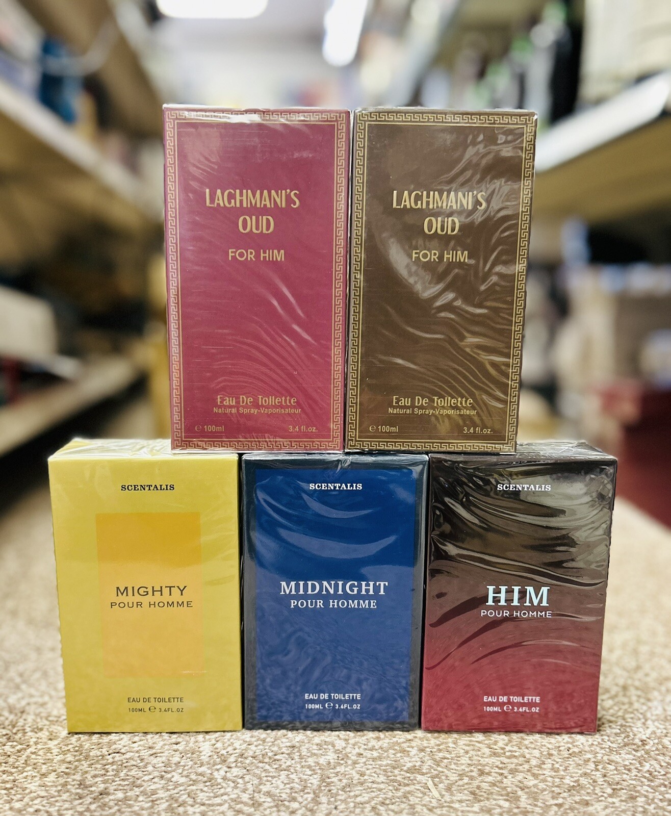 5 X Men's Aftershave Gift Set Eau De Toilette Mighty/OUD/GOLD Pour ...