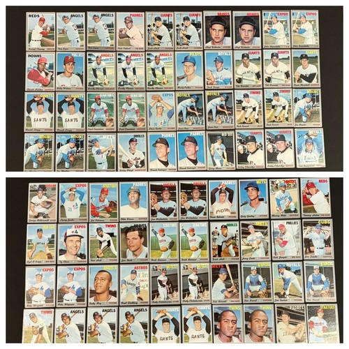 1970 Topps Baseball Card Lot of (134) Vintage Cards SEE PHOTOS NO ...