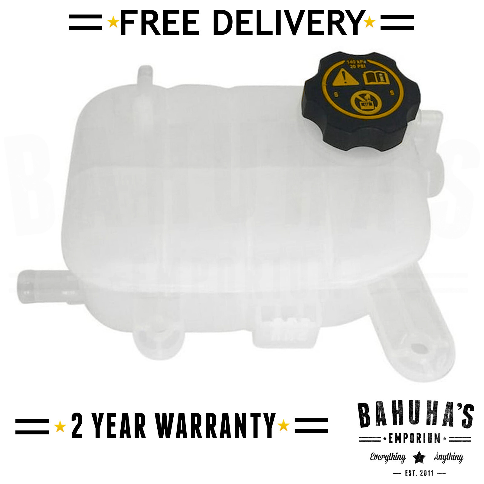 Vauxhall Mokka & Mokka X Radiator Coolant Expansion Header Tank Bottle ...
