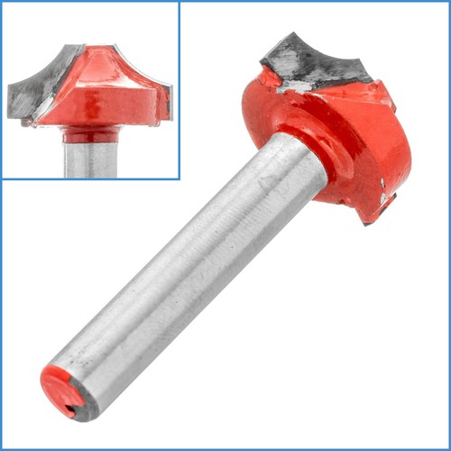 18mm x 9.5mm Carbide Ovolo Bit Open End Flush Cut Roundover Corner Trim ...