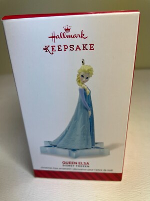 2014 DISNEY FROZEN QUEEN ELSA HALLMARK KEEPSAKE ORNAMENT CHRISTMAS NIB ...
