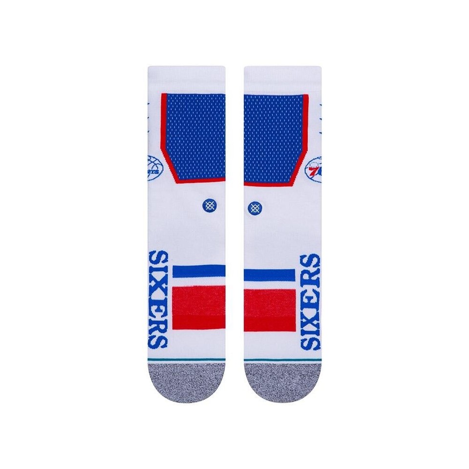 Stance NBA Philadelphia 76ers Shortcut 2 Casual Socks W/ Infiknit Size ...