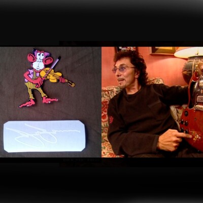 Monkey guitar stickers Tony Iommi Gibson SG Special Vintage Cherry plus ...