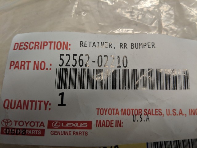 Toyota 5256202210 Genuine OEM Upper Retainer for sale online | eBay