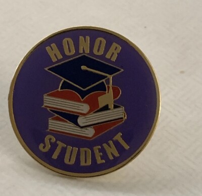 Honor Student Pin Hat Tie Lapel Pinback Collectible Souvenir | eBay