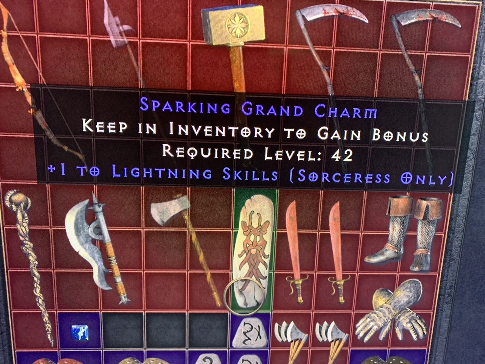 Lightning grand charm For Sorc xbox d2 D2r Xbox Sc | eBay