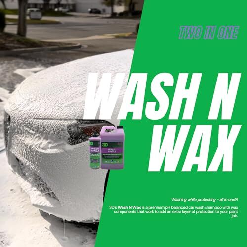 3D Wash N Wax Car Wash Soap - pH Balanced, Easy Rinse, Scratch Free ...
