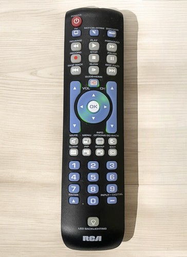 RCA Backlit Universal Programmable Remote Control Model RCRN03BE | eBay