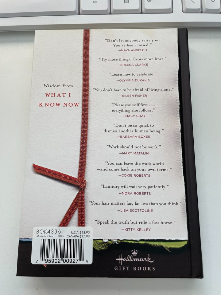What I Know Now : Letters to My Younger Self by Ellyn Spragins (2006 ...