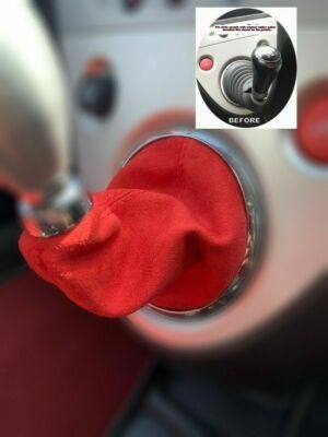 Shift Boot For 2002-2005 Honda Civic Si EP2 EP3 EU2 EU3 Red Alcantara ...