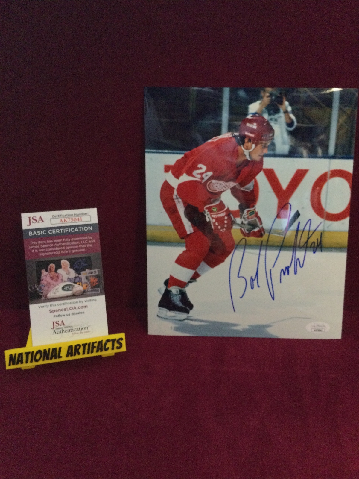 Bob Probert Autographed Memorabilia | Signed Photo, Jersey ...