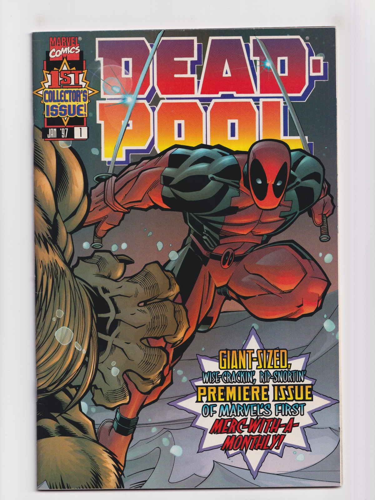 Deadpool #1 Marvel Comics 1997 Newsstand Edition 1st Issue High Grade ...