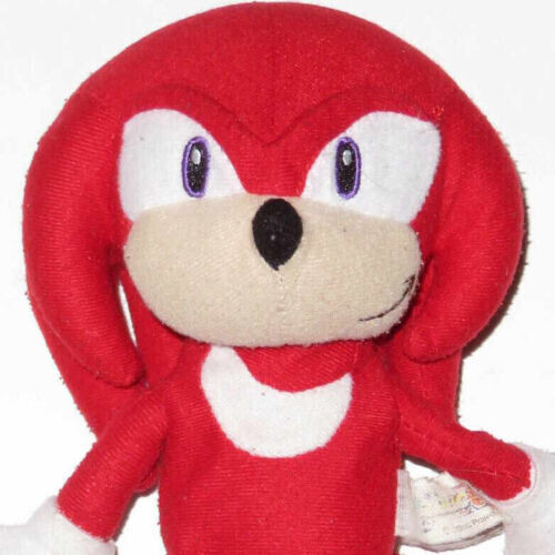 10" KNUCKLES PRIZE PLUSH! GOSH UK SOFT TOY FIGURE SONIC THE HEDGEHOG X ...