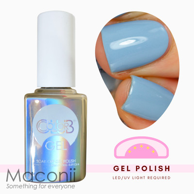 Color Club GEL Route 66 - Soft Sky Blue Cream Creme Nail Polish LED UV ...