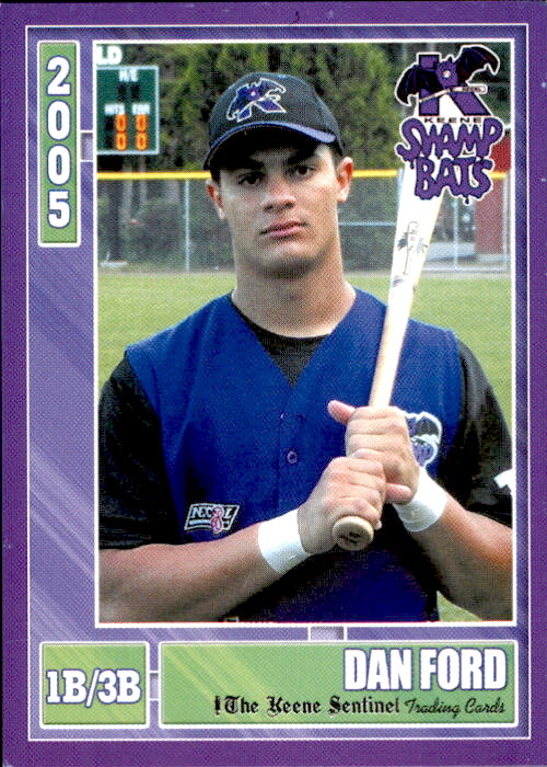2005 Keene Swamp Bats Team Issue #20 Dan Ford Youngstown Ohio OH ...