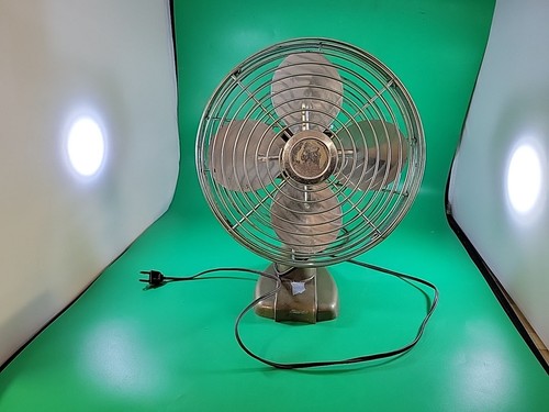 FRIGID Mid Century 12" Oscillating Fan - Steel Heavy !! Works Great ...