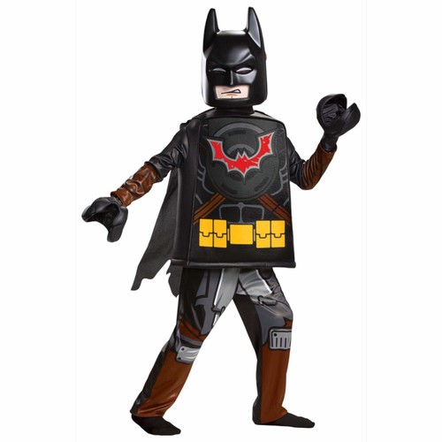 Batman Deluxe Lego Movie 2 Minifigure DC Superhero Child Boys Costume ...