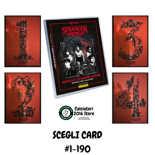Stranger Things Panini Netflix 2025 Trading Card - Card a Scelta 1-190 ...