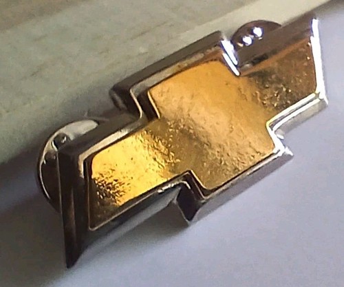 Chevrolet Chevy Bowtie Logo Lapel Hat Pin Unbranded Tie Tac Gold Tone ...
