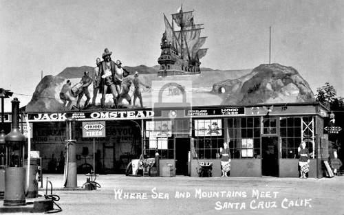Jack Omstead Gas Station Hood Tires Santa Cruz California CA - Reprint ...