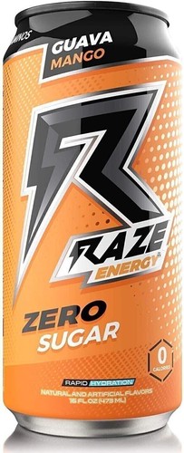 Raze Energy Zero Sugar 16 oz Cans Random Flavors (All Flavor Pack - 12 ...