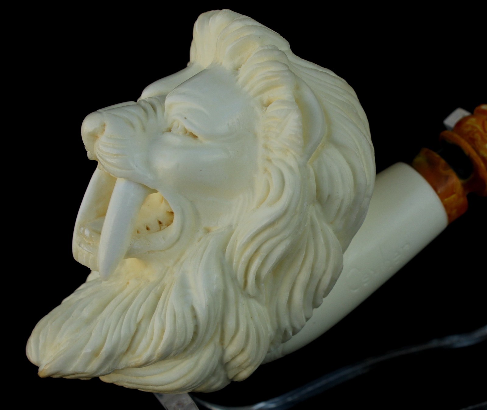 TIGER Block Meerschaum Smoking Tobacco Pipe Pipa Pfeife + CASE AGV-C08 ...