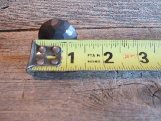 25 DECORATIVE NAILS CLAVOS HAND FORGED MEDIEVAL TACKS 1 1/8" BLACK ...