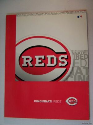 (2) MLB Cincinnati Reds School Folders Portfolio Notebook Paper Folder ...