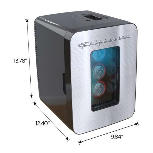 Frigidaire, 15 Can/10 Liter Mini Personal Fridge Cooler, Stainless Door ...