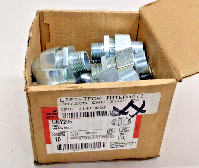 Cooper UNY205 Conduit Fitting Union 3/4" UNY-UNF-205 (Pack of 10 ...